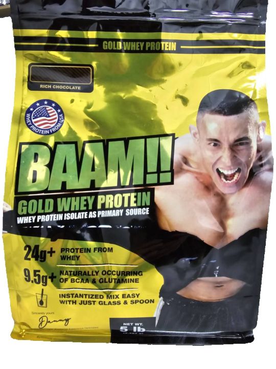 BAAM GOLD WHEY PROTEIN ขนาด 5 LB เวย์โปรตีน Whey Protein เวย์โปรตีน ...