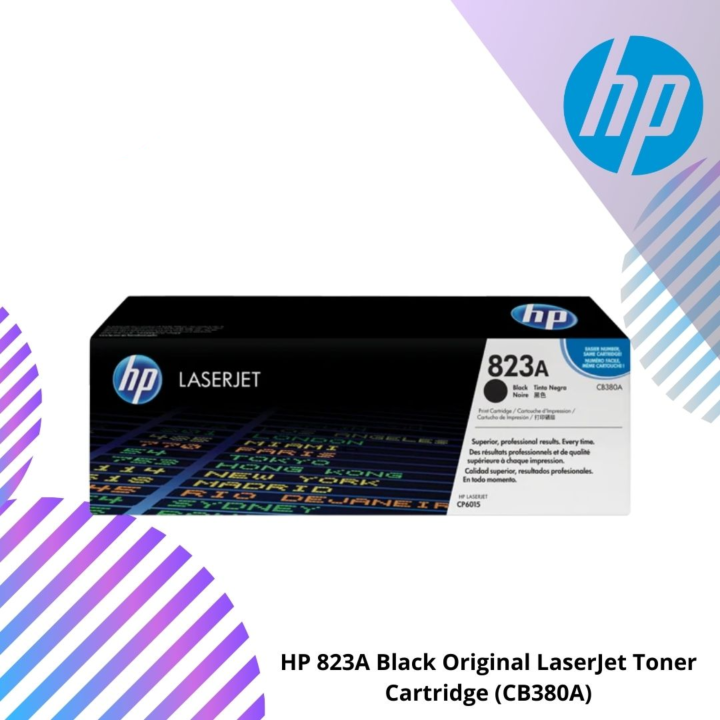 HP 823A Black Original LaserJet Toner Cartridge (CB380A) | Lazada
