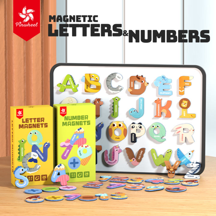Pinwheel Magnetic Letters & Numbers แม่เหล็กตัวอักษร ตัวเลข ของเล่น ...