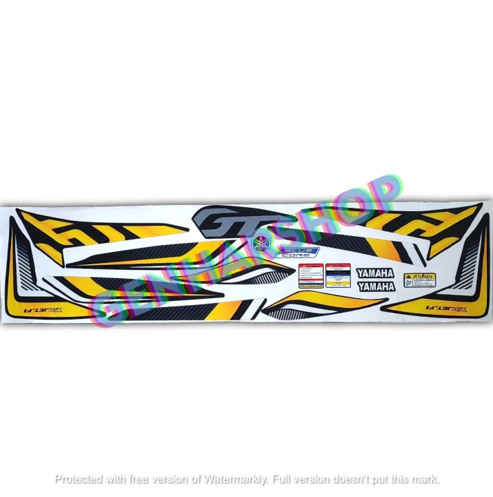 Stiker Striping Lis Les Body Motor Yamaha Soul Gt 125 2014 Gold Variasi ...