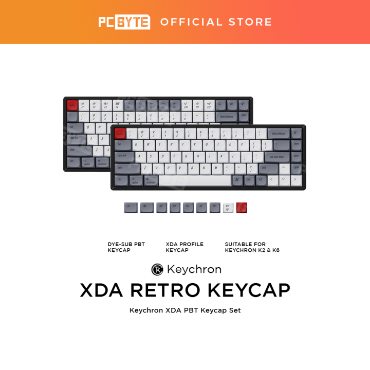 Keychron Retro XDA Profile PBT Keycaps Set [For K2/K6] | Lazada