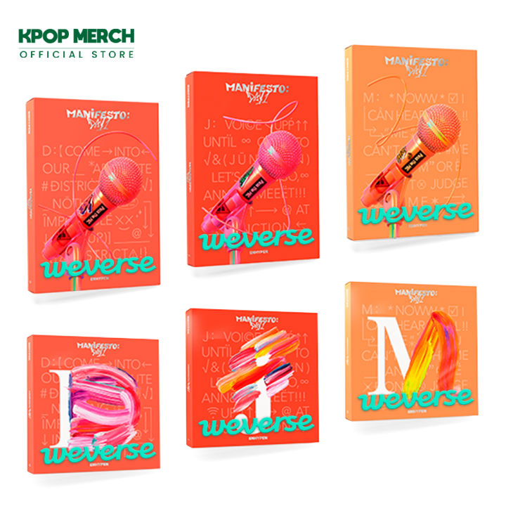 [+Weverse gift] ENHYPEN - 3rd mini Album [ MANIFESTO : DAY 1 ] SET ...