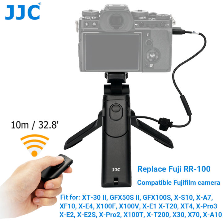 JJC RR-100 Shooting Grip with Wireless Remote Control for Fuji Fujifilm X-S20 X-H2S X-T5 X-T4 X ...