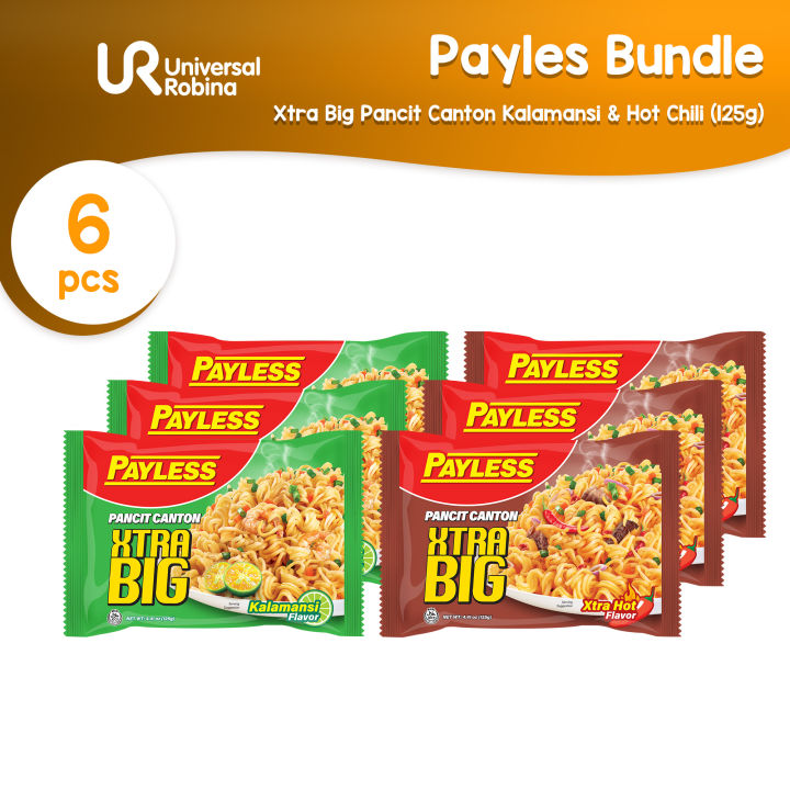 3 x Payless Xtra Big Pancit Canton Kalamansi & 3 x Payless Xtra Big ...