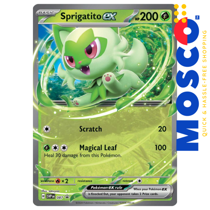 Sprigatito ex - SVP087 Scarlet & Violet Promo Cards | Pokemon TCG ...