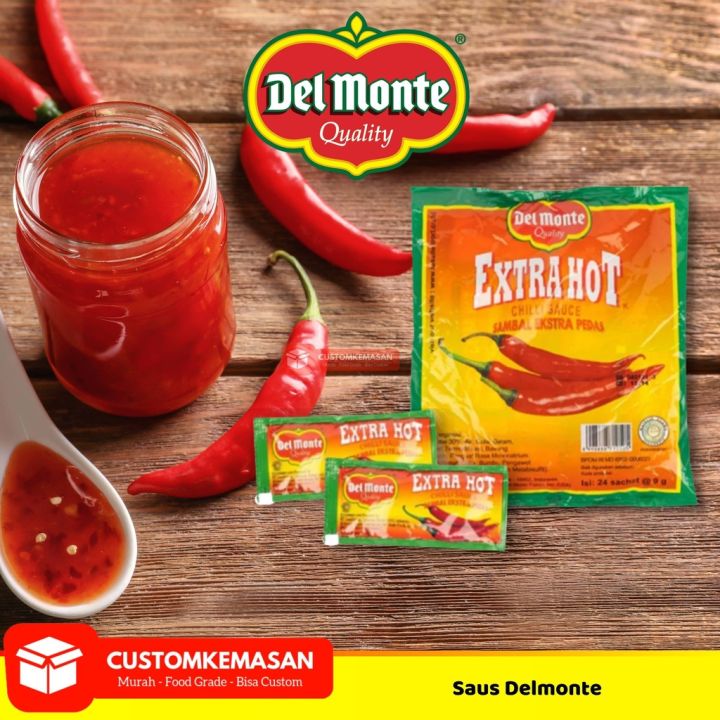 Saus Extra Pedas Delmonte / Saus Delmonte Sachet Isi 24pcs / Saus ...