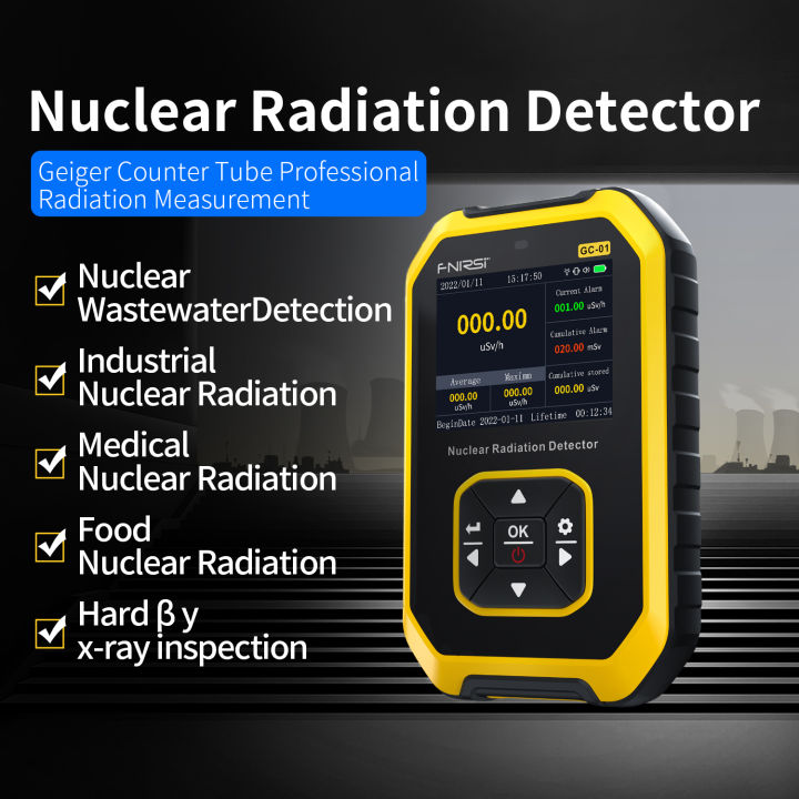 FNIRSI GC01 Nuclear Radiation Detector Personal Dosimeter X-ray γ-ray β ...