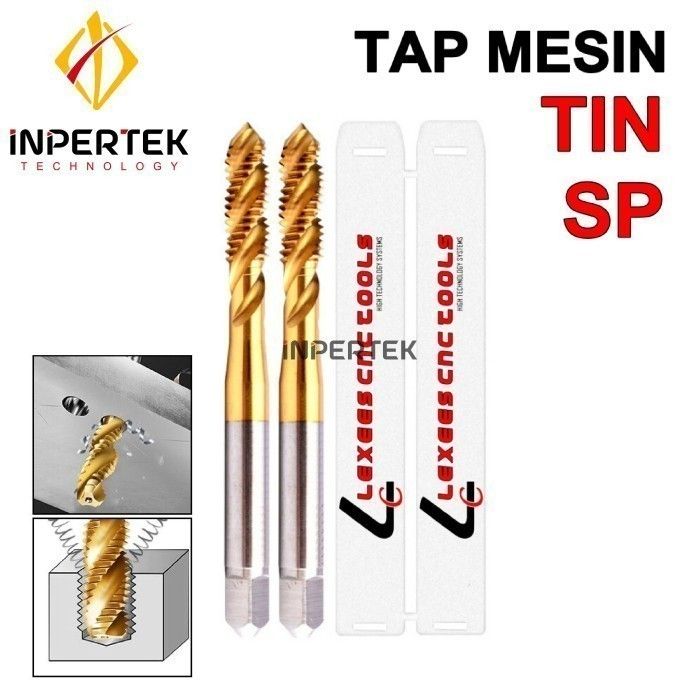 Tap M14 X 2 Spiral LEXEES Taps Mesin M14X2 Ulir HSS TIN SP Thread ...
