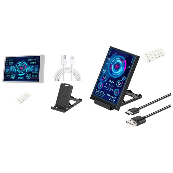 Computer Monitor for Mini ITX Case 3.5 Inch IPS Secondary Screen CPU ...