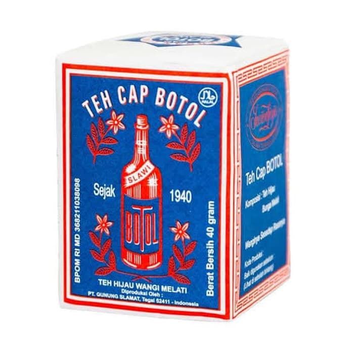 Teh Cap Botol Bubuk Biru 40g | Lazada Indonesia