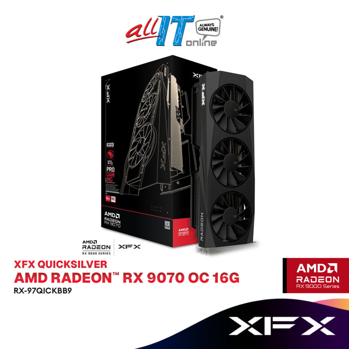 XFX Quicksilver AMD Radeon RX 9070 OC 16GB GDDR6 Graphics Card | RX ...