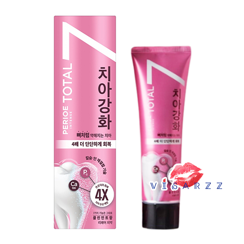 ฉลากไทย (สีชมพู Clear Mint) LG Perioe Total 7 Toothpaste 120g ยาสีฟัน ...