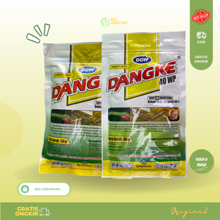 Insektisida Dangke 40 WP Metomil 40% Danke 100 gram 250 gram Ulat ...
