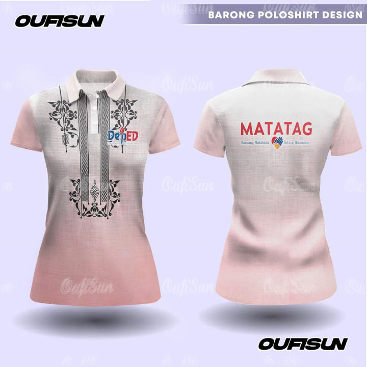 DEPED MATATAG POLO UNIFORM FULL SUBLIMATION POLO-Shirt FOR Women ...