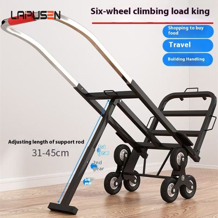 Folding hand pulled cart, household trolley for pulling goods | Lazada.vn