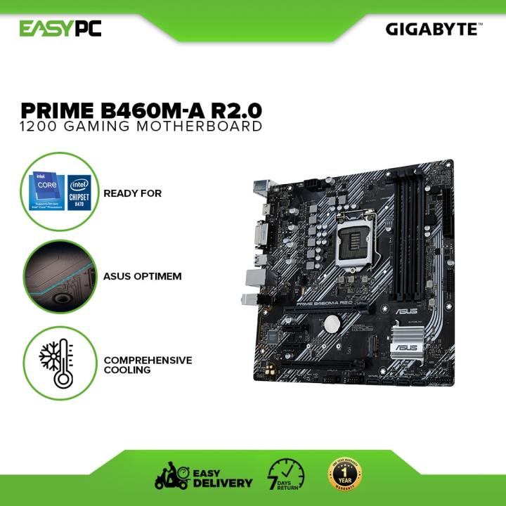 Asus Prime B460M-A R2.0 1200 Ddr4 Gaming Motherboard, Brand New Intel ...