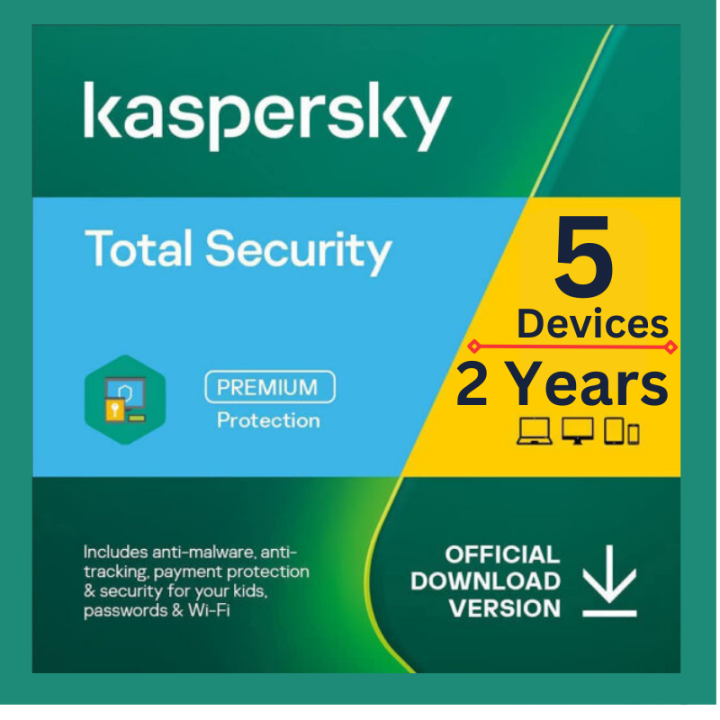 Kaspersky Total Security 2023 5 Gerte 2 Jahre