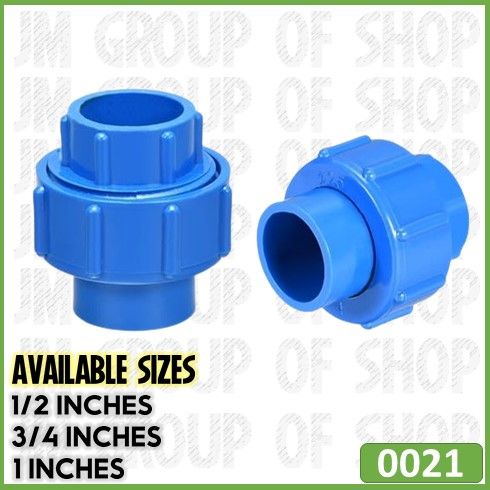 JM H-0021 | Blue PVC Fittings 1/2" | 3/4" | 1" | PVC UNION PATENTE ...