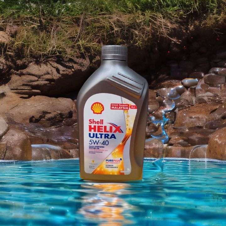Shell Lubricant Oil Helix Ultra 5W-40 (1L) - [Minyak Hitam Kereta] | Lazada