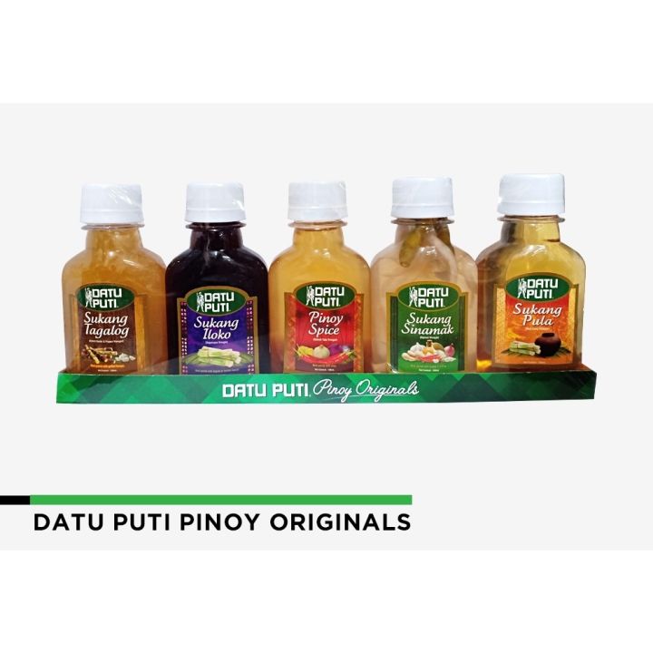 Datu Puti Pinoy Originals Sampler Pack Vinegar Variants 100mL Each ...