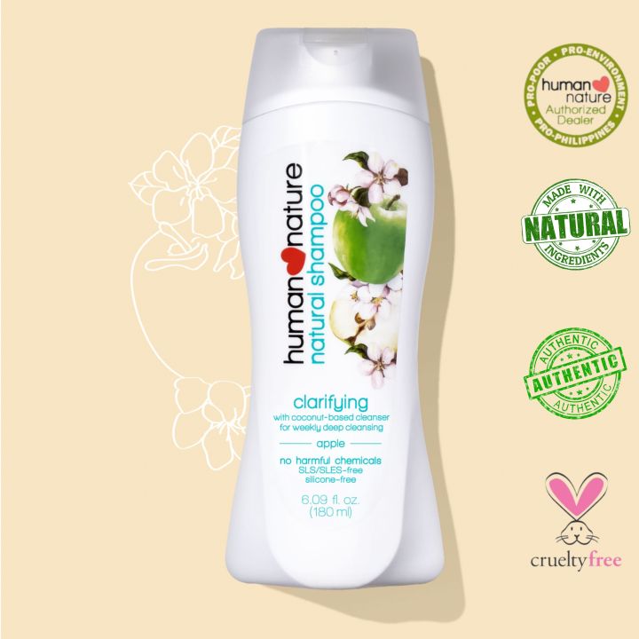 Human Nature Clarifying Shampoo | Deep Scalp Cleanser to Lessen Hair ...