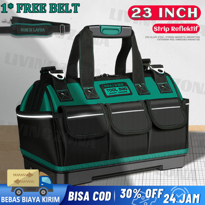 Toolbag 13 - 23 inch Kain Oxford Tebal Tas Alat Perkakas Kuat Tas ...
