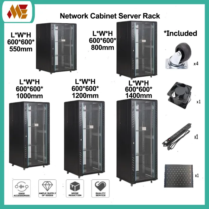 Network Cabinet Server Rack 15U soundproof fireproof rack server ...