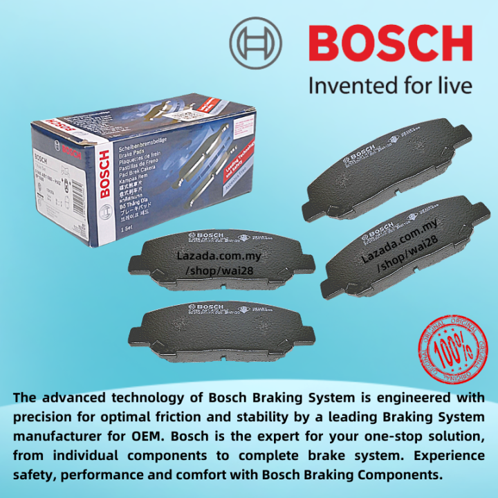 BOSCH Front Disc Brake Pad TOYOTA ESTIMA ACR50 GSR50 VELLFIRE ANH20 ...