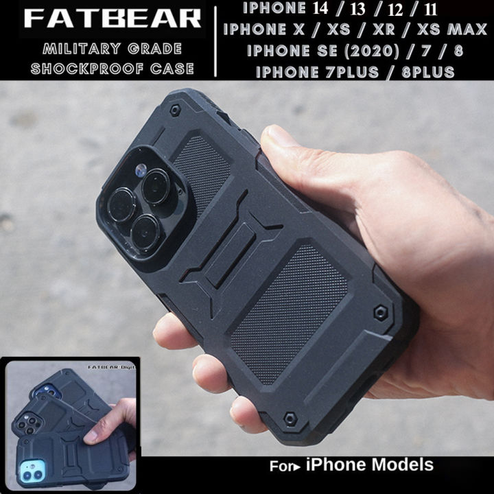 FATBEAR Tactical Military Grade Rugged Shockproof Armor Case Cover for ...