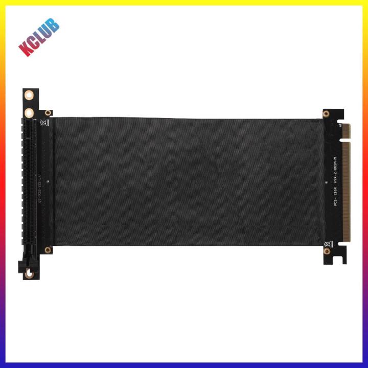 PCIe 3.0 16X สายพ่วง90องศา PCI-E 16X To 16X ยืดหยุ่น Riser Card ...
