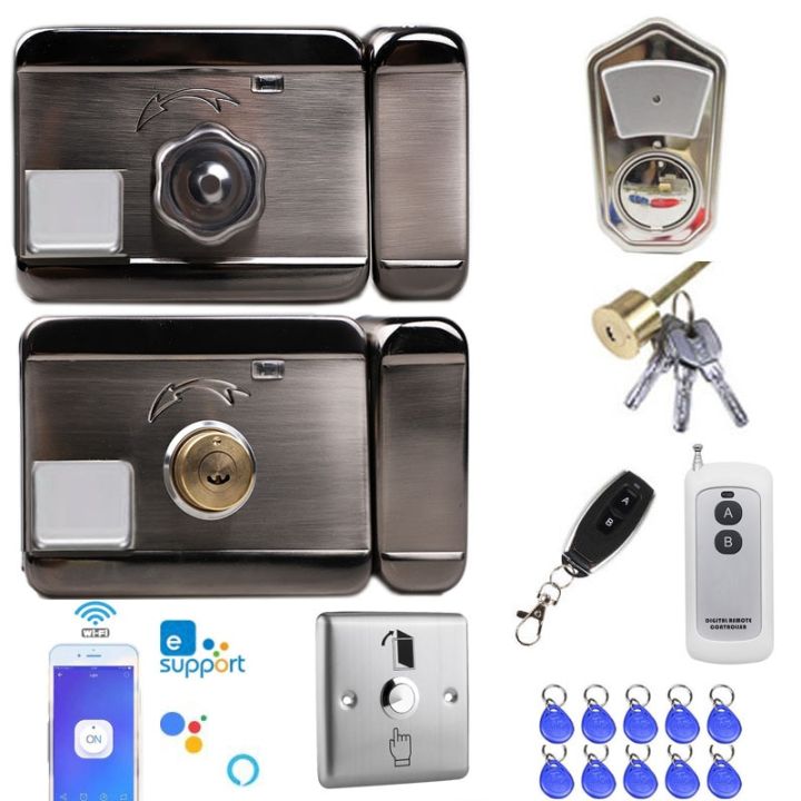 DC Exit Switch Electronic Door Gate Lock Electric Magnetic Smart Lock ...