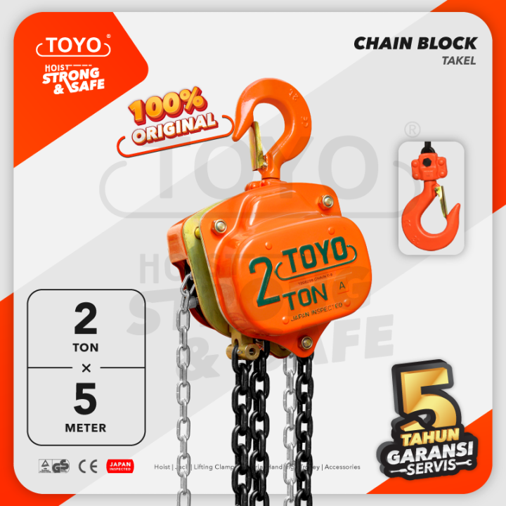 TOYO Chain Block / Takel 2 Ton x 5 Meter | Lazada Indonesia