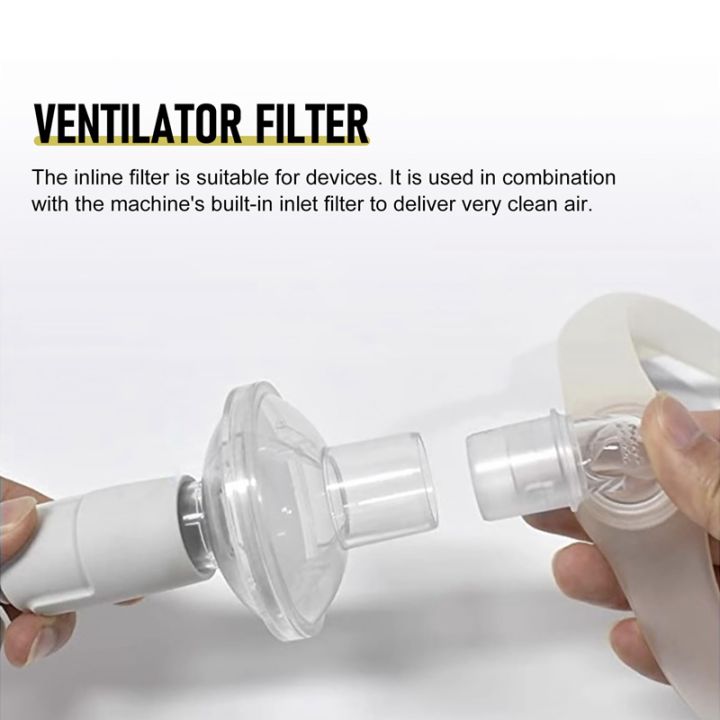 Inline Cpap Filters, 6 Pack Cpap Filters Hypoallergenic Filters for ...