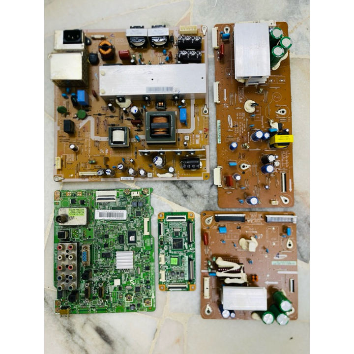 Samsung plasma tv PS43D450A2 , power supply, motherboard, t-con, x sus ...
