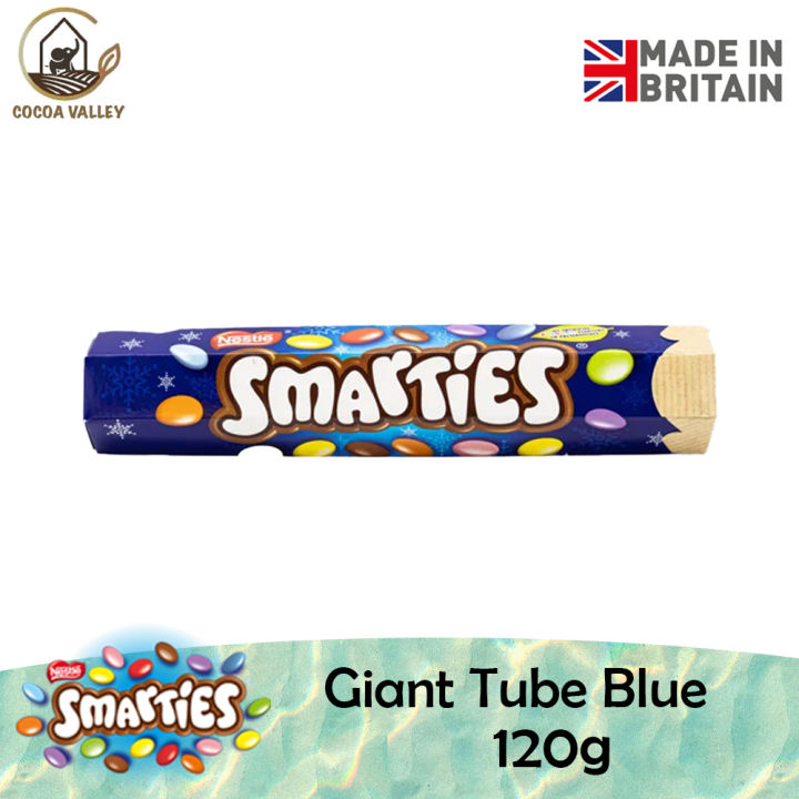 Nestle Smarties Giant Tube Blue 120g (Made in UK) | Lazada