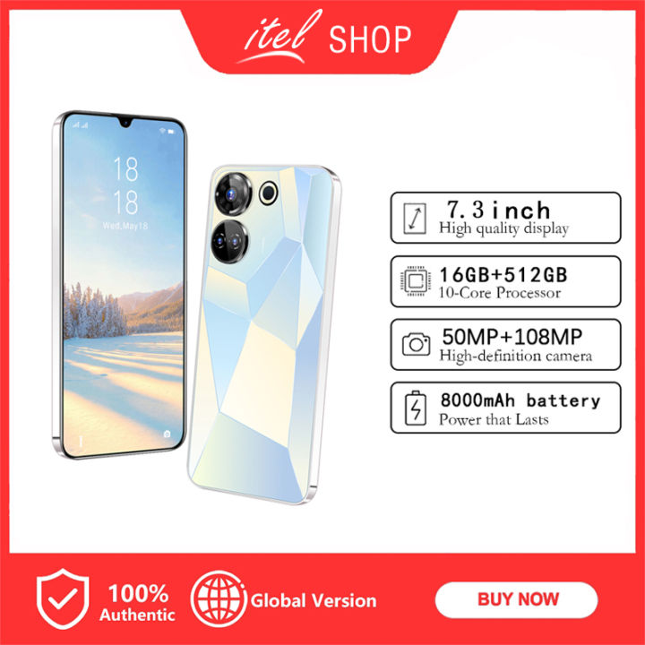 ITEL Smartphone A23 5G 8GB+256GB 7.3" Android 12 Full Screen gaming ...