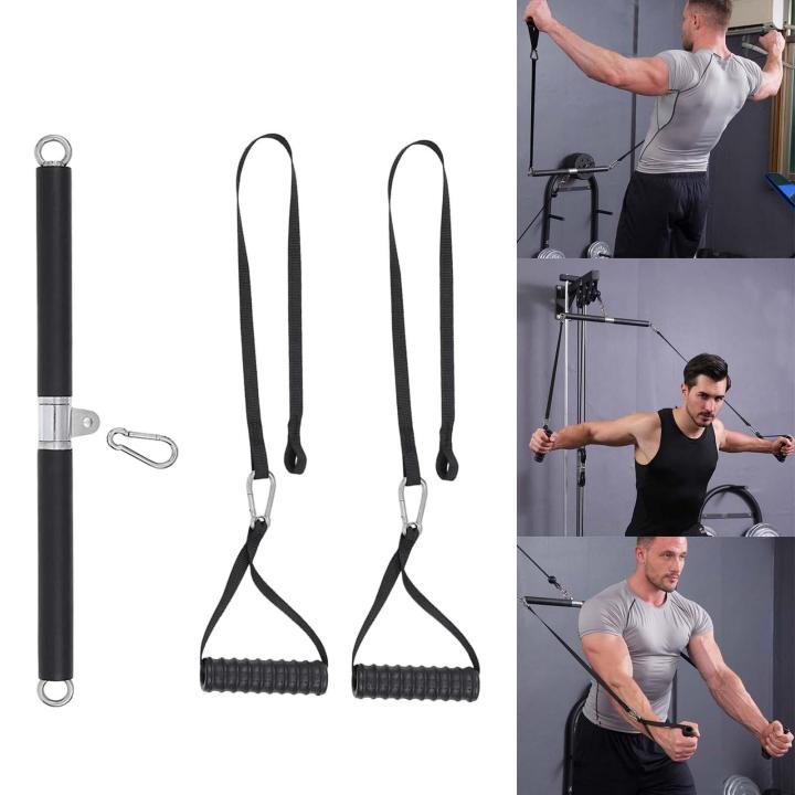 Daywolf Tricep Rope and Straight Bar Pully Cable Machine Pull Down ...