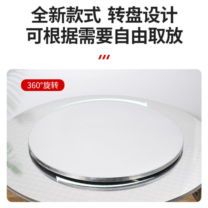 304 thick stainless steel folding simple round table restaurant food ...