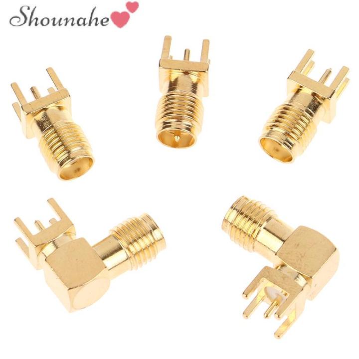 shounahe💕 Innovative 2PCS RF Copper Connector Plug Socket SMA Female ...