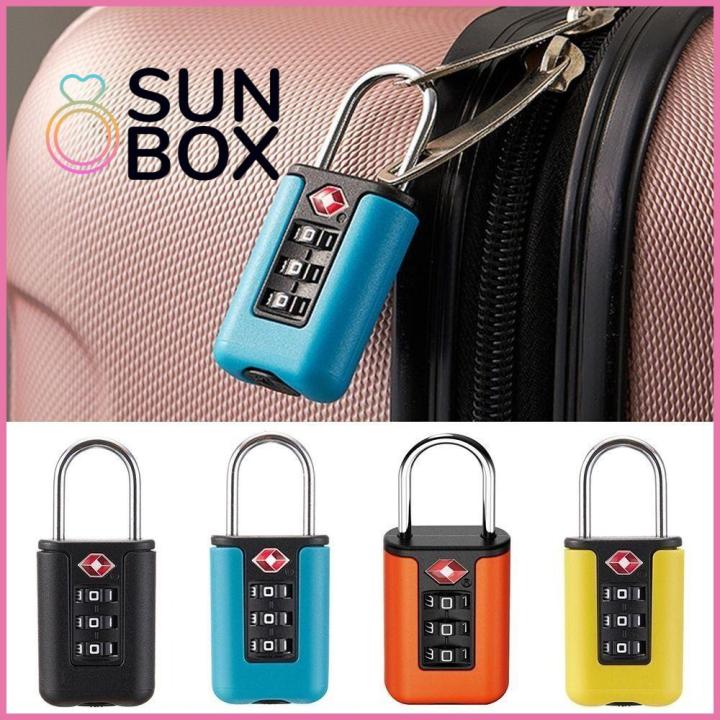 SUN BOX TSA 3 Digit Combination Lock Anti-theft Security Tool Suitcase ...