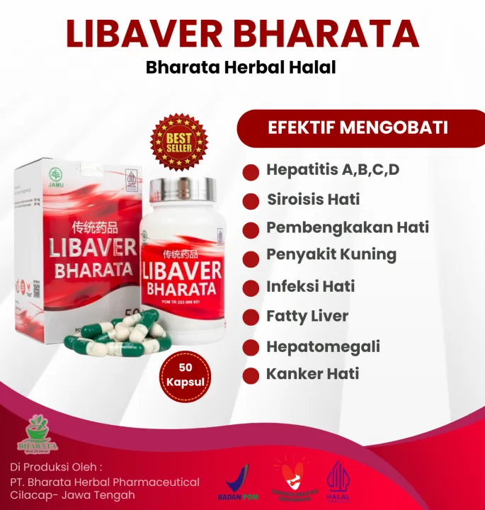Libaver Bharata Obat Liver & Hepatitis ABCDE Liver bengkak Sirosis Hati ...