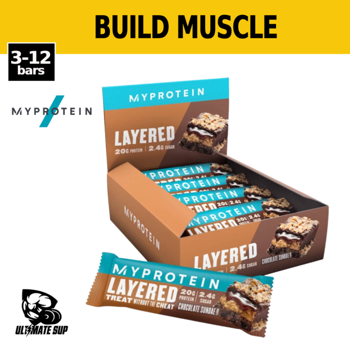 Myprotein Layered Protein Bar -12 bars Various Flavor | Lazada Singapore