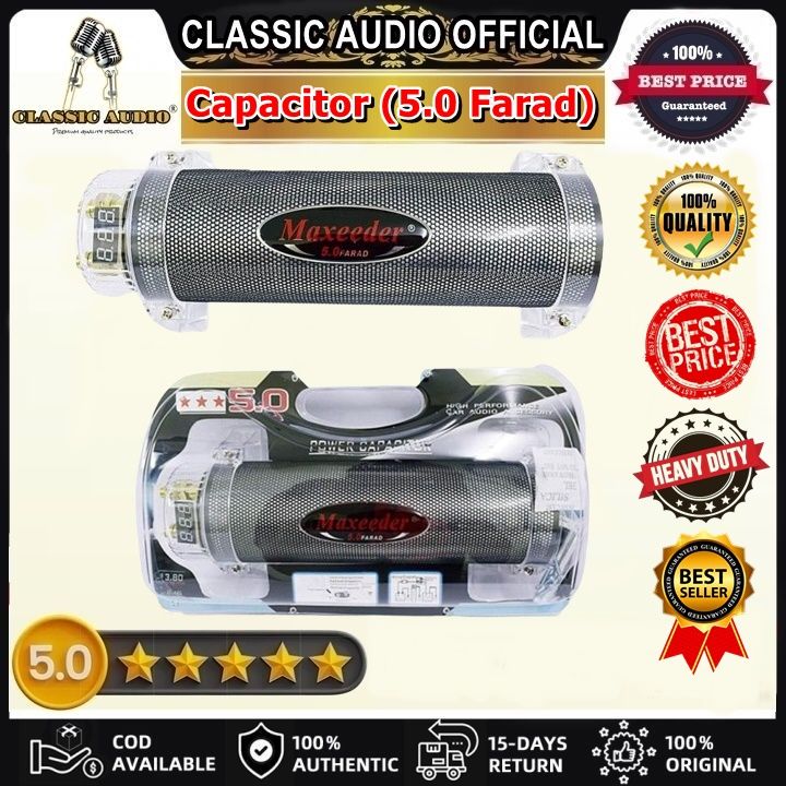 High Performance Car Audio Power Capacitor (5.0 Farad) - High Quality ...