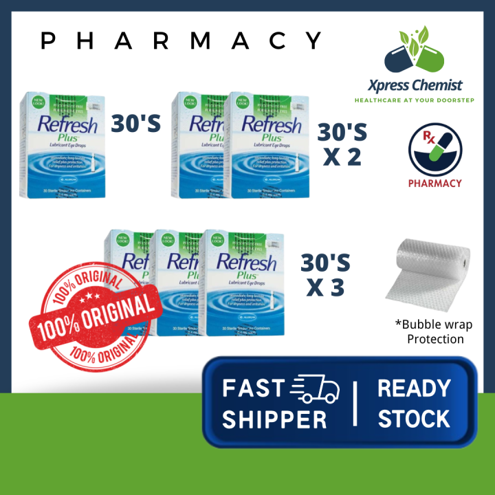 REFRESH PLUS EYE DROPS 0.4ML X 30'S (EXP 09/2026) | Lazada