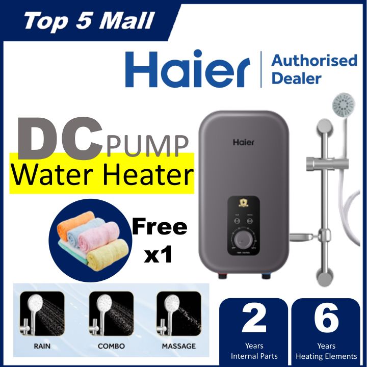 Haier Water Heater Shower (Non-Pump / Dc Pump) EI36L1 / EI36MP1 Pemanas ...