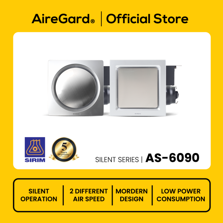 [YEAR END SALES] AireGard AS-6090 Wall Ventilator | 100mm (4") Exhaust ...