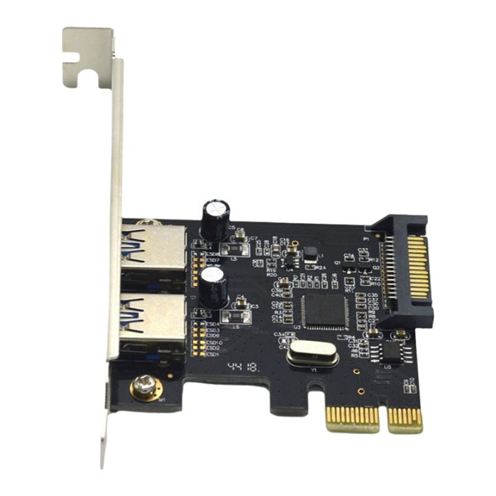 PCIE Expansion Card PCI-E to 2-Port USB3.0 5Gbps Convert Card Riser for ...