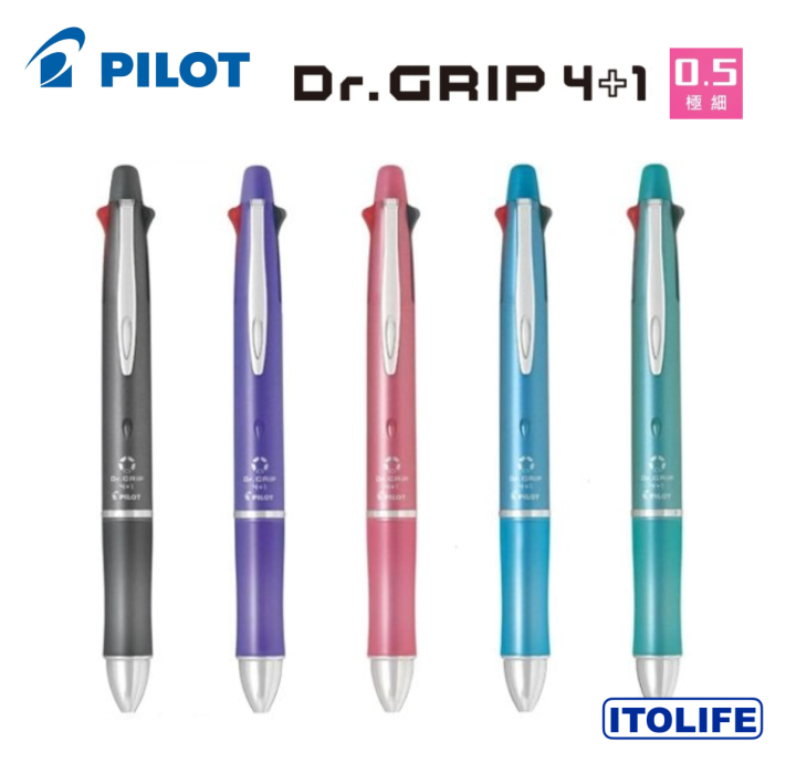 Pilot Dr. Grip 4+1 4 Color 0.5mm Ballpoint Multi Pen- 1pc | Lazada PH