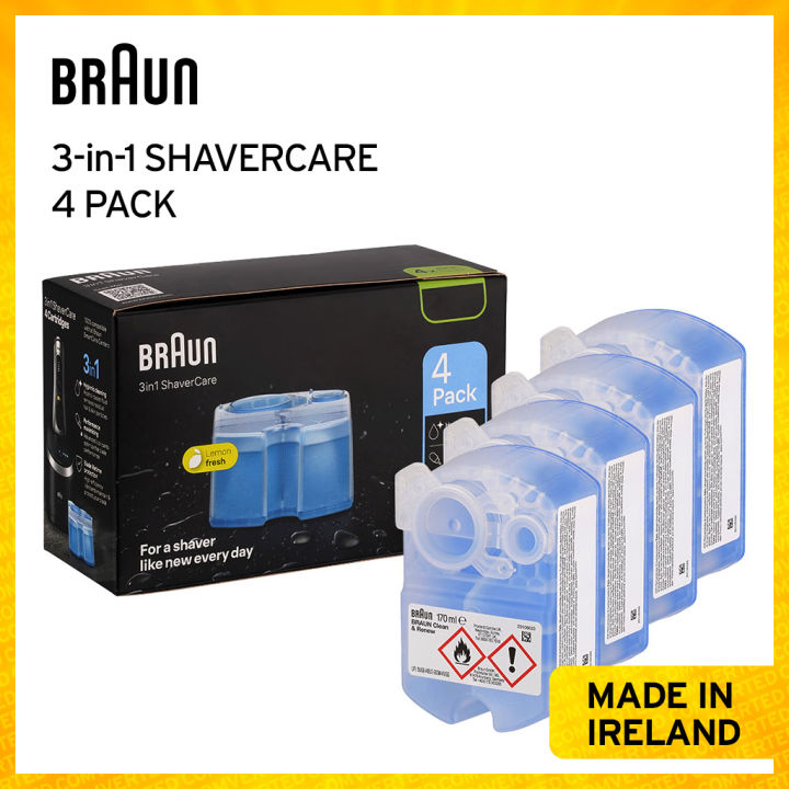 BRAUN 3in1 ShaverCare SmartCare Center Refill Cartridges 4 Pack, for ...