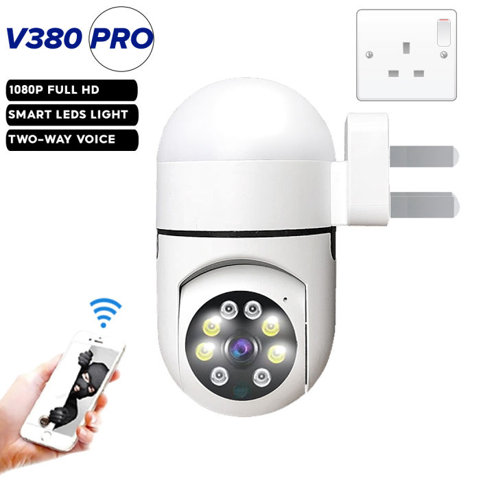 GOQ D4 Socket Bulb LED Lights Wifi CCTV Camera IP Security Surveillance ...